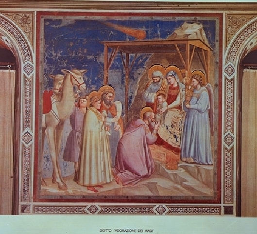 Early artistic representation of Comet Halley